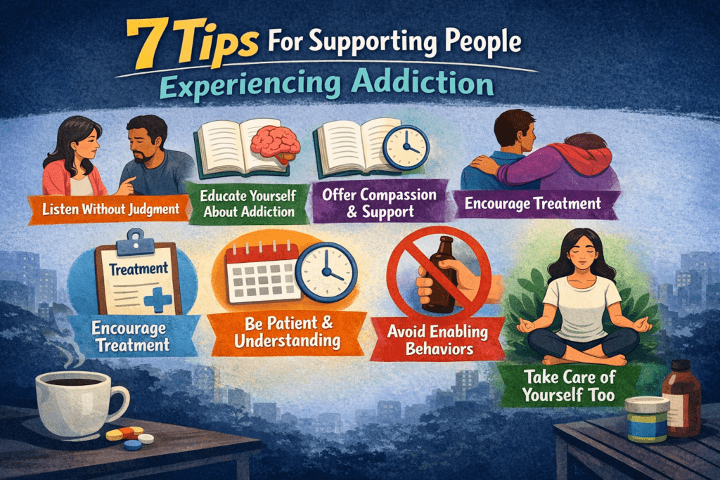 7 Tips For Supporting People Experiencing Addiction - Soulful Recovery